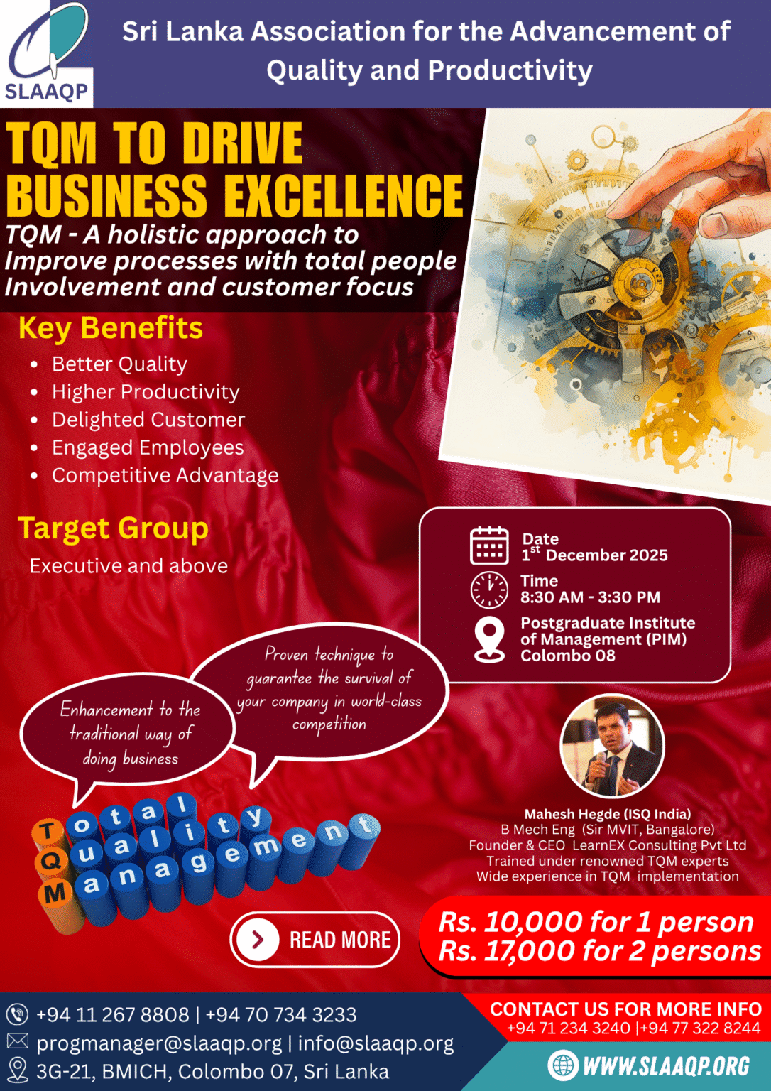 TQM Award 2025 – SLAAQP